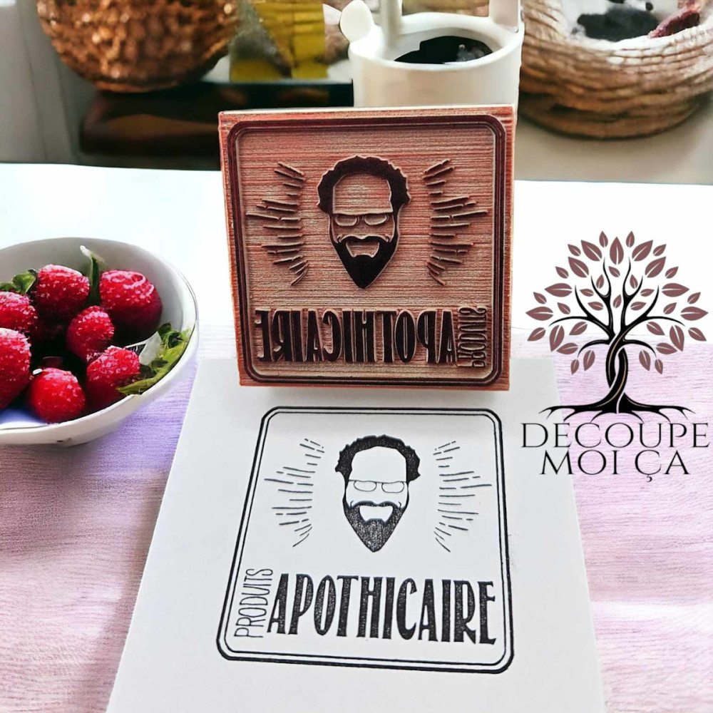 TAMPON ENCREUR PERSONNALISÉ CARRÉ