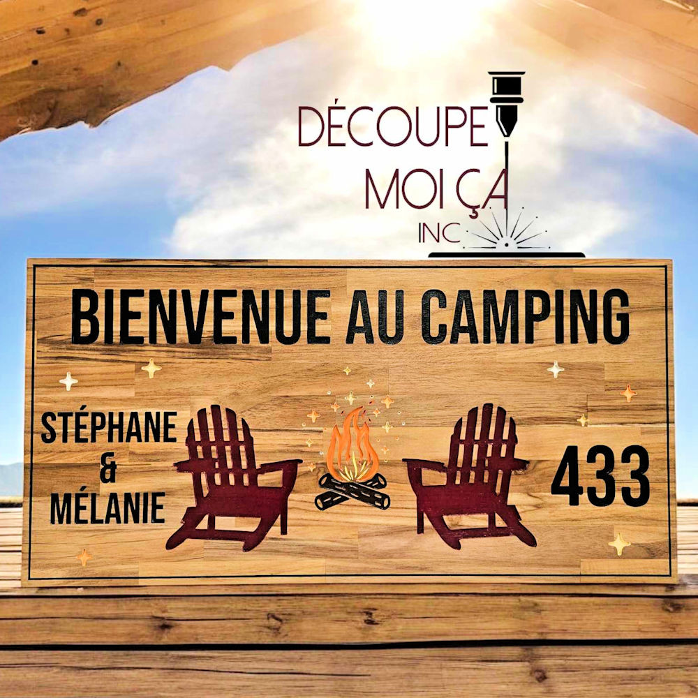 PANCARTE EXTÉRIEURE DE CAMPING
